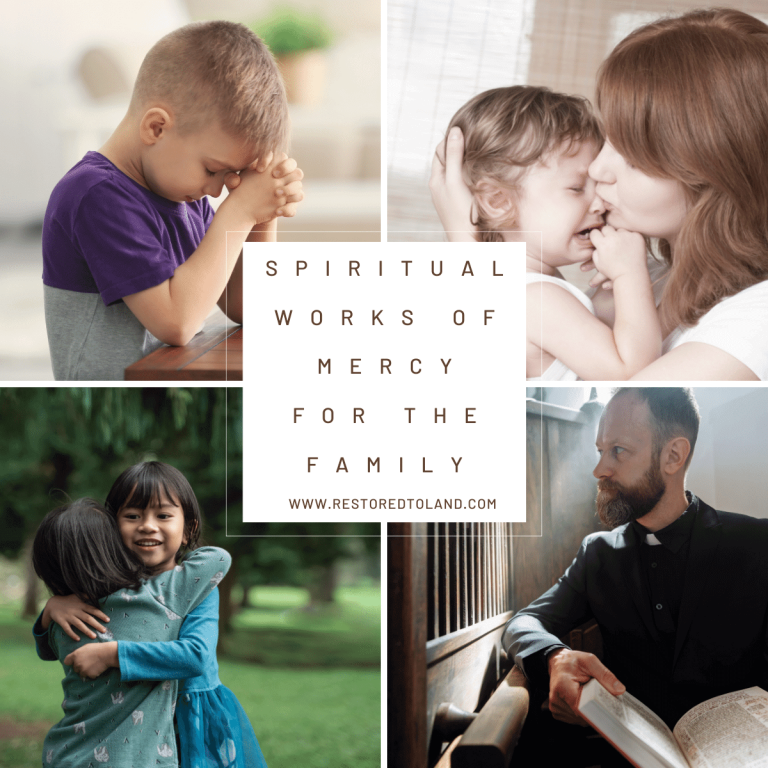 Spiritual Works of Mercy in the Family - Restored to Land